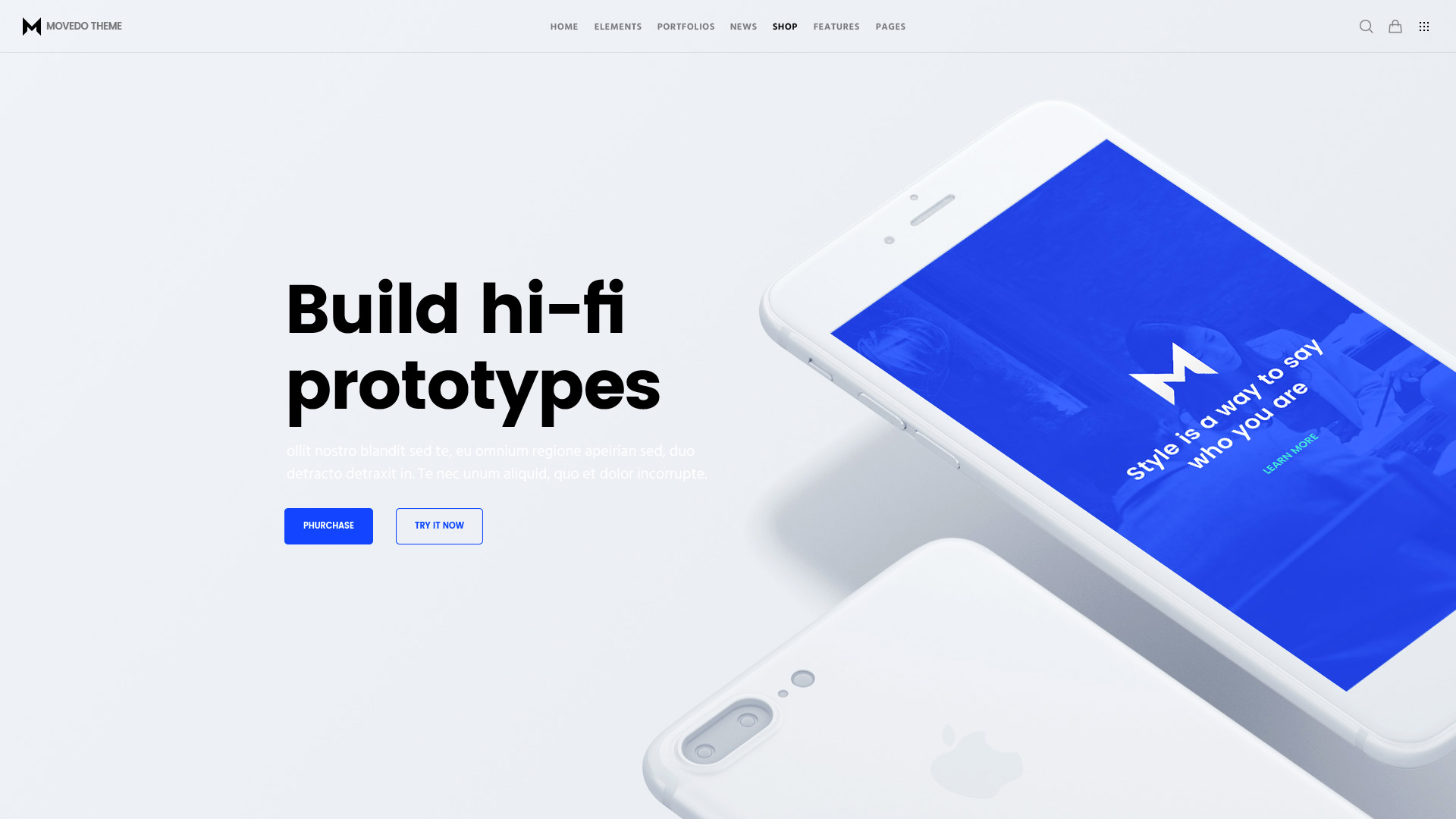 Homepage App Design